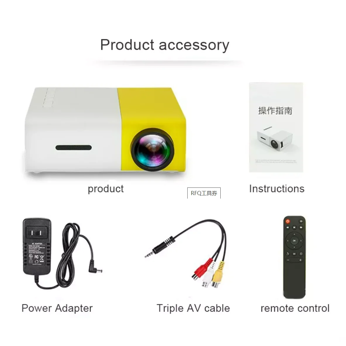 High Lumens Mini Mobile Smart Projector for Home Theater