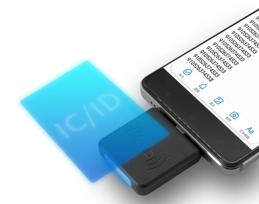 2019 Hot Selling Cell Phone Mobile Android Rfid 125khz Id Card Reader ...