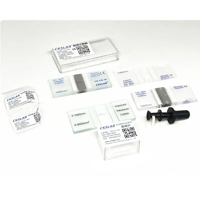 Lab Blood Cell Test Neubauer Improved Ultra Glass Chamber