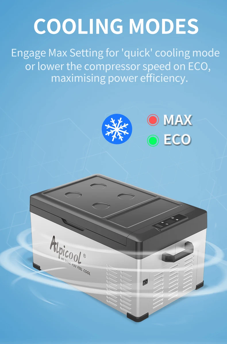 40l Alpicool C40 Car Fridge Freezer Dc 12v Compressor Camping Truck ...