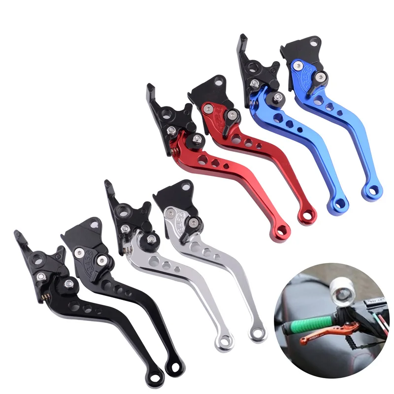 1 Pair Motorcycle Clutch Handle Drum Brake Lever Fit For Yamaha Honda ...