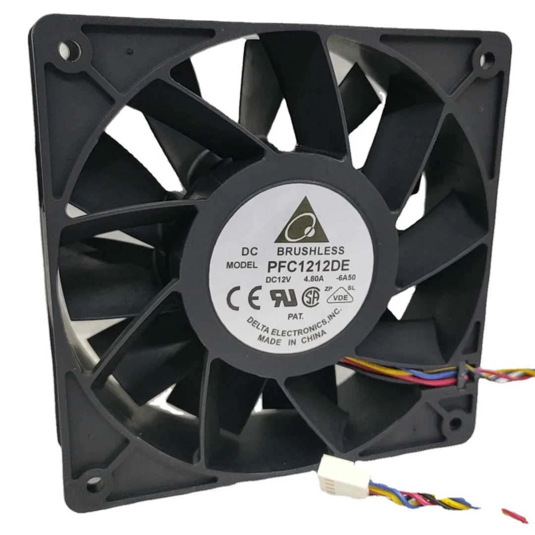 120mm Delta Electronics Fan PFC1212DE - 12v DC Used Fan