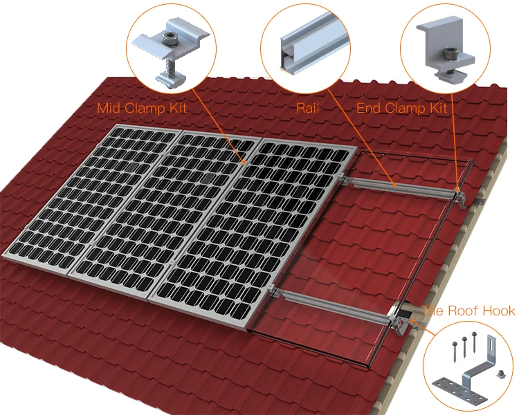 Solarfirst New Design Pv Brackets Kits Solar Panel Tile Roof Mounting ...