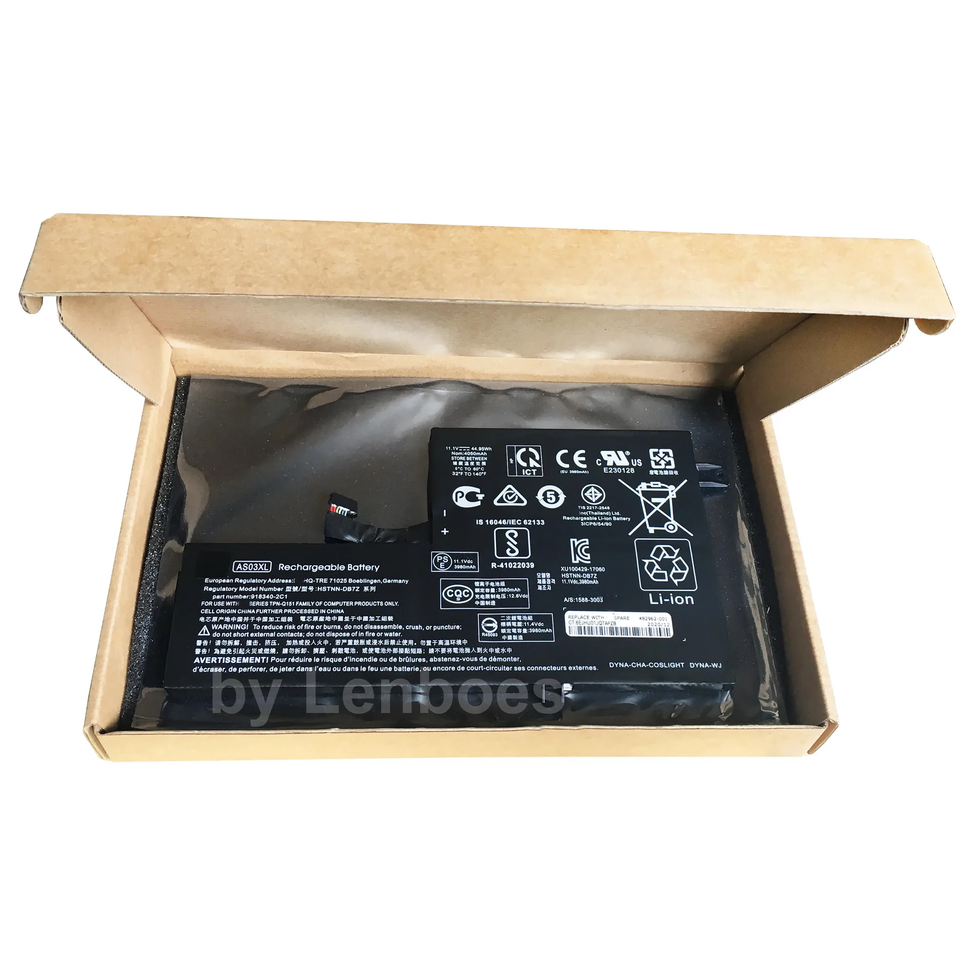 As03xl 11.1v 44.95wh 4050mah Laptop Battery Replacement For Hp ...