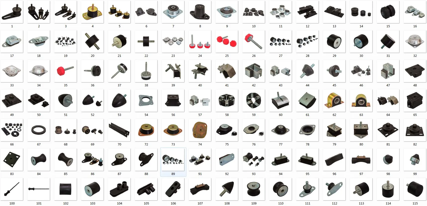 Anti Vibration Mounts for Electric Motors - ISO9001:2008 Certified