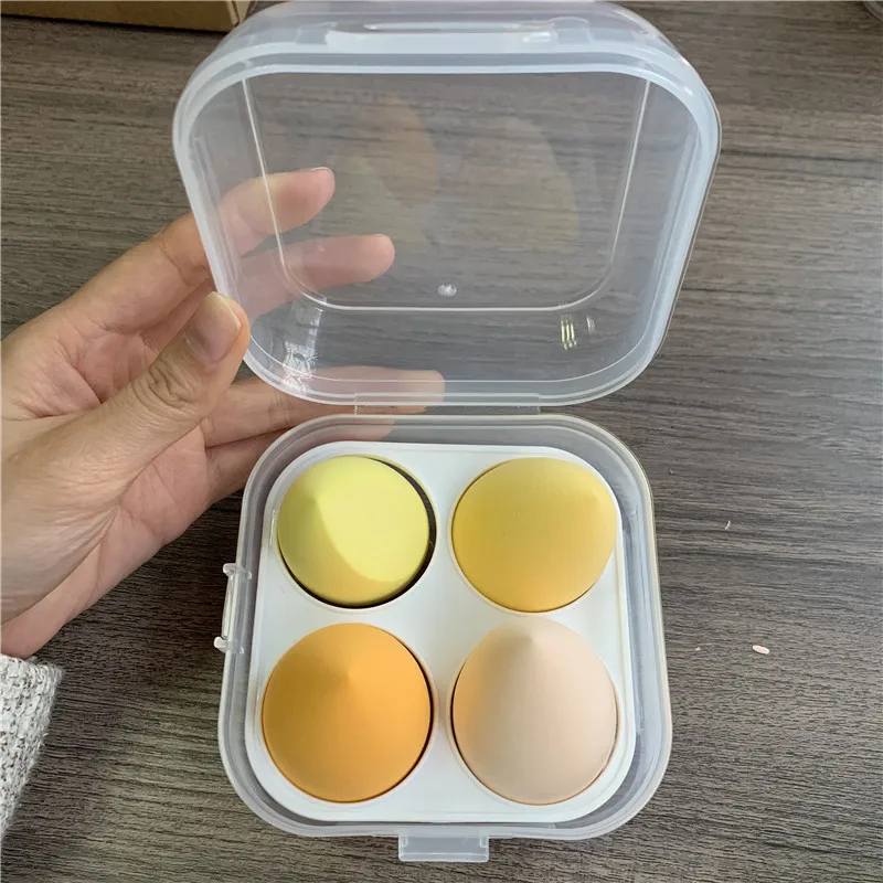Popular 4pcs/box Beauty Sponges Set With Egg Box Beauty Facial ...