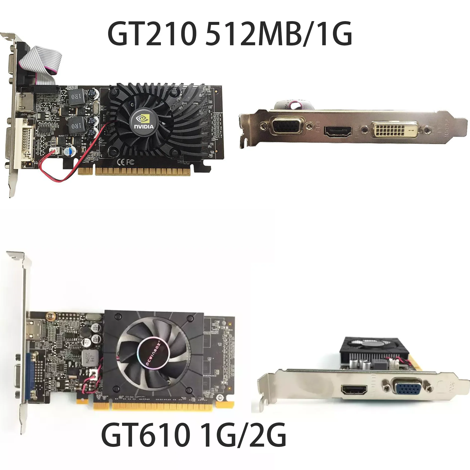 PCWINMAX Graphics Card - GTX GT 210 610 710 730 1030 1050 Ti 1650