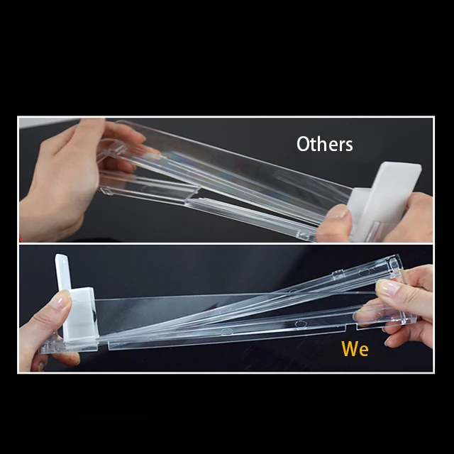 Plastic Transparent Adjustable Spring Shelf Pusher For Supermarket ...
