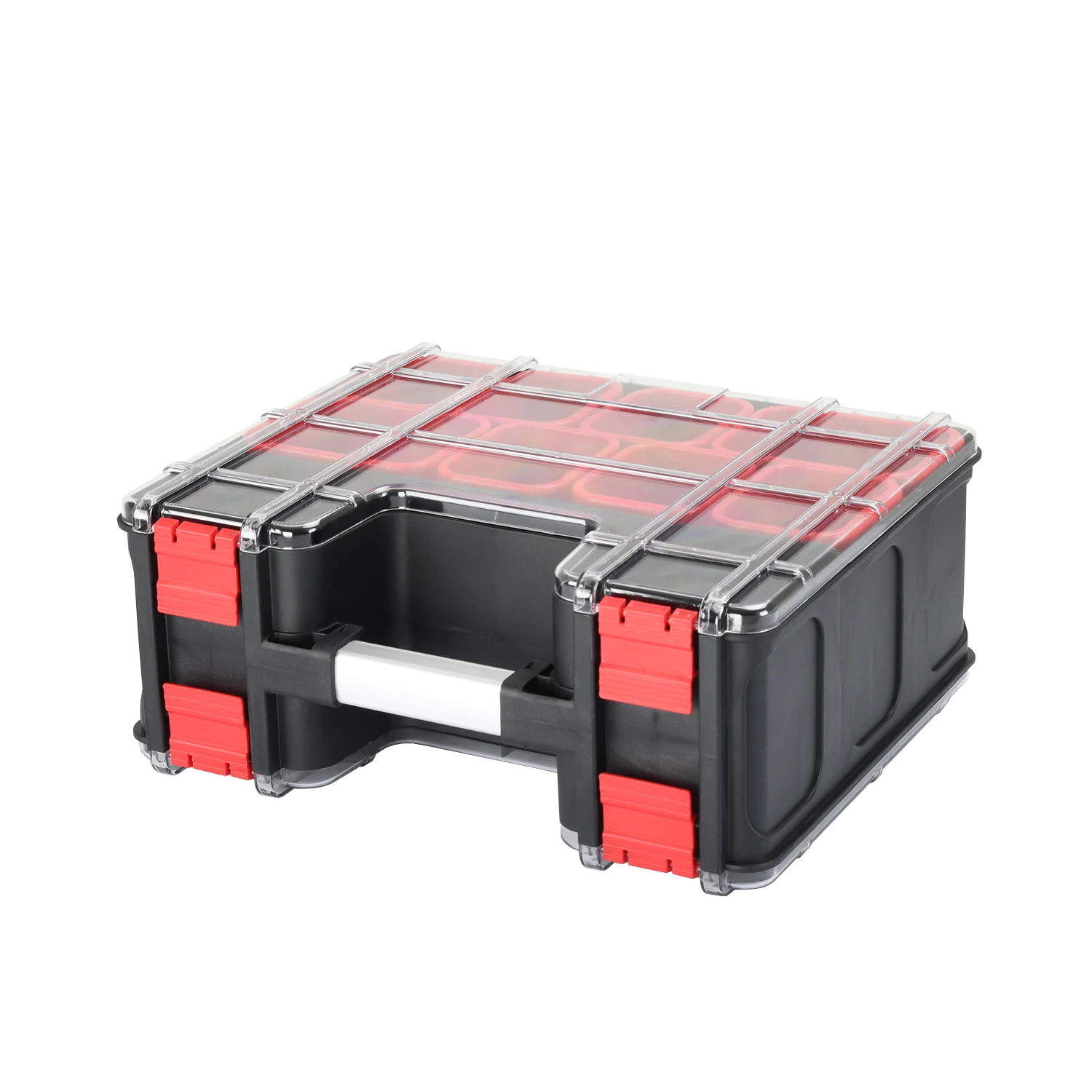 Vertak Double Side Clear Plastic PP Grid Storage Box