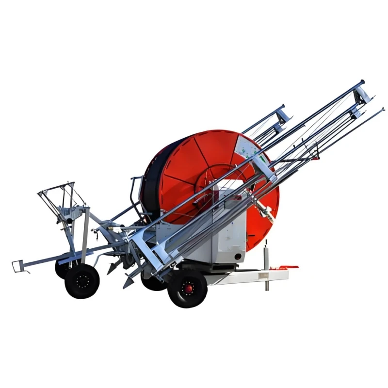 Foldable Truss Boom Hose Reel Irrigation Machine with Gearbox Motor ...