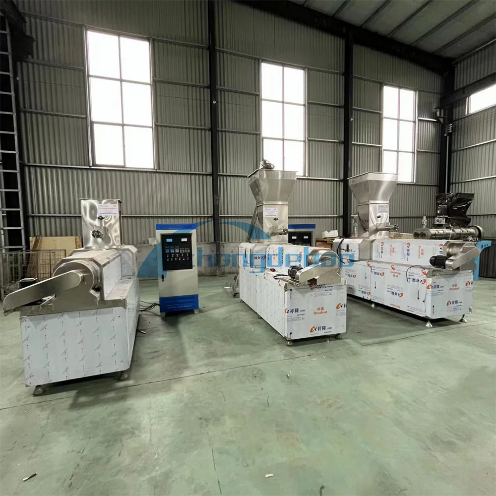 Farming Soybeans Expander Full Fat Soya Extruding Machine Floating Fish ...