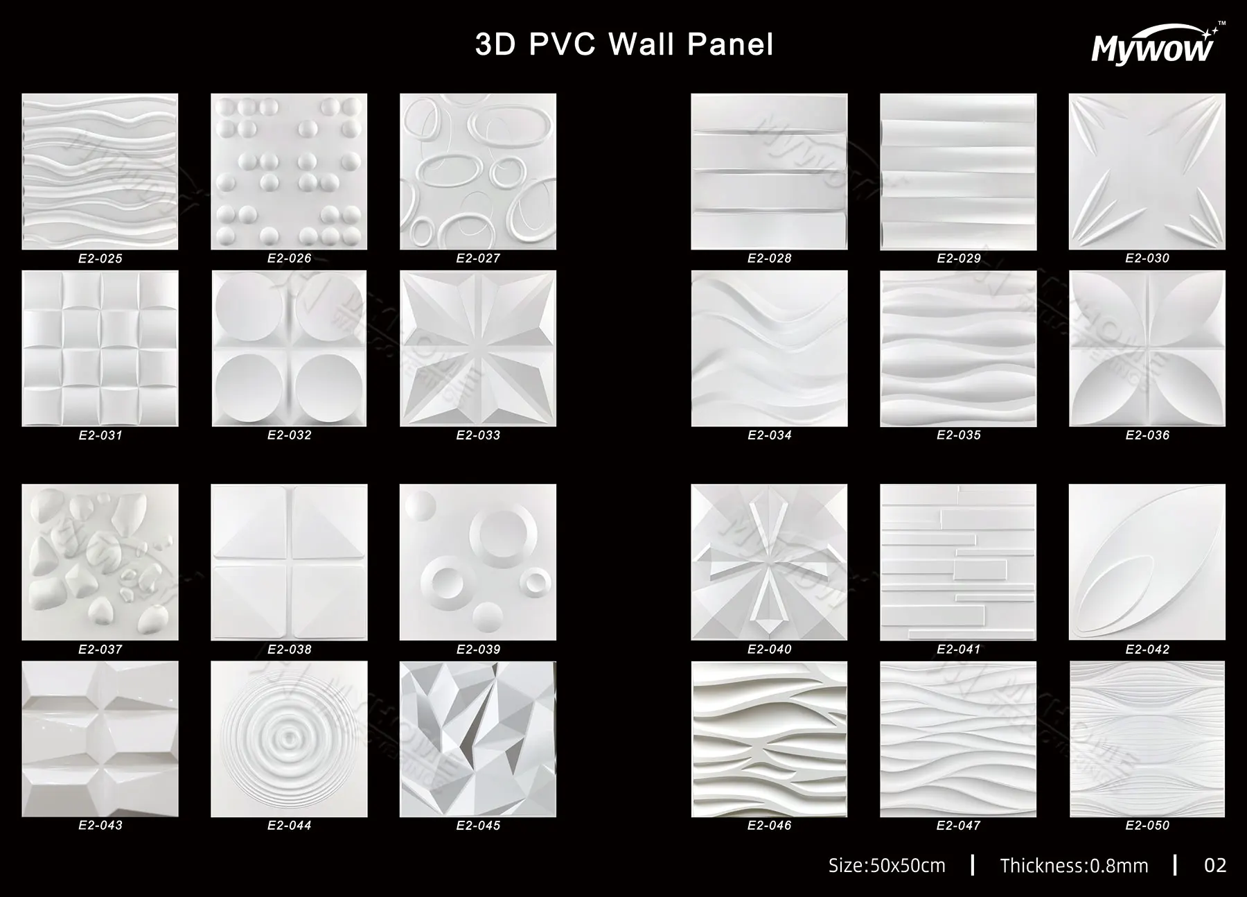 3D Gypsum Decorative Wall Panels for Modern Interior Design