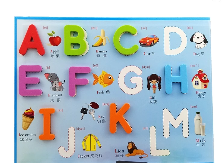 Custom Fridge Magnet Alphabet Puzzle - Magnetic EVA Letters