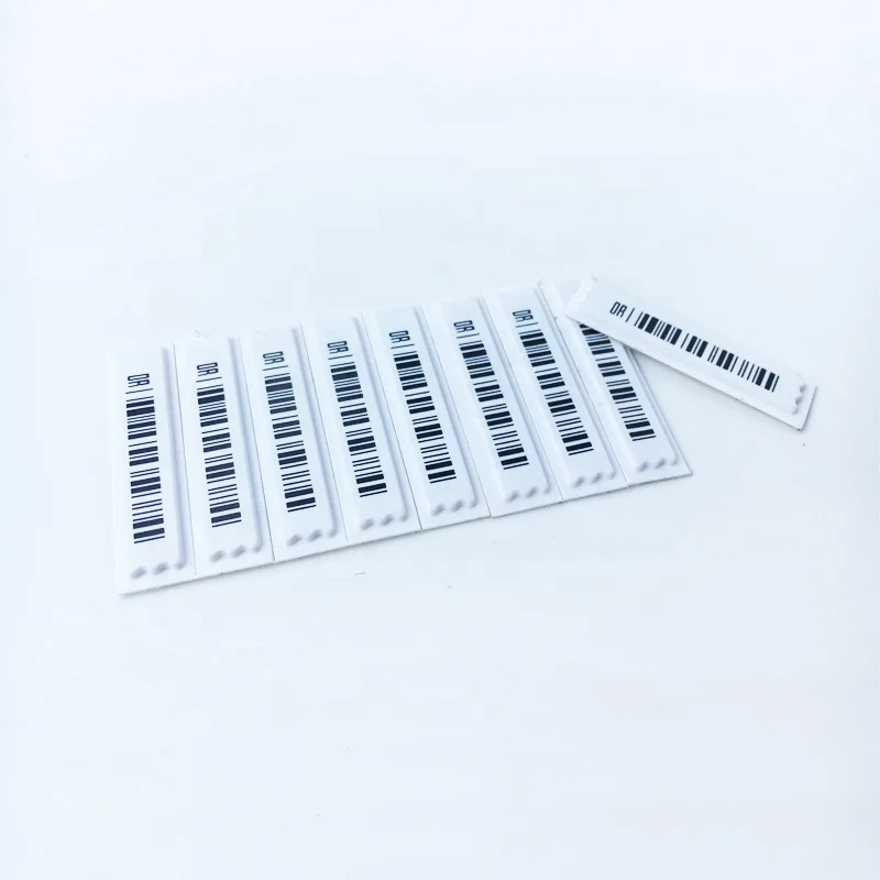 DETA EAS Security Soft Tag with 3 Chips Barcode Adhesive 58khz for ...