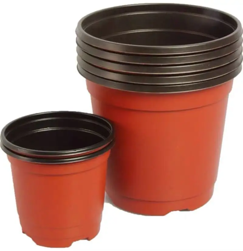 Thermoformed Round Terracotta PP Plastic Flower Pots