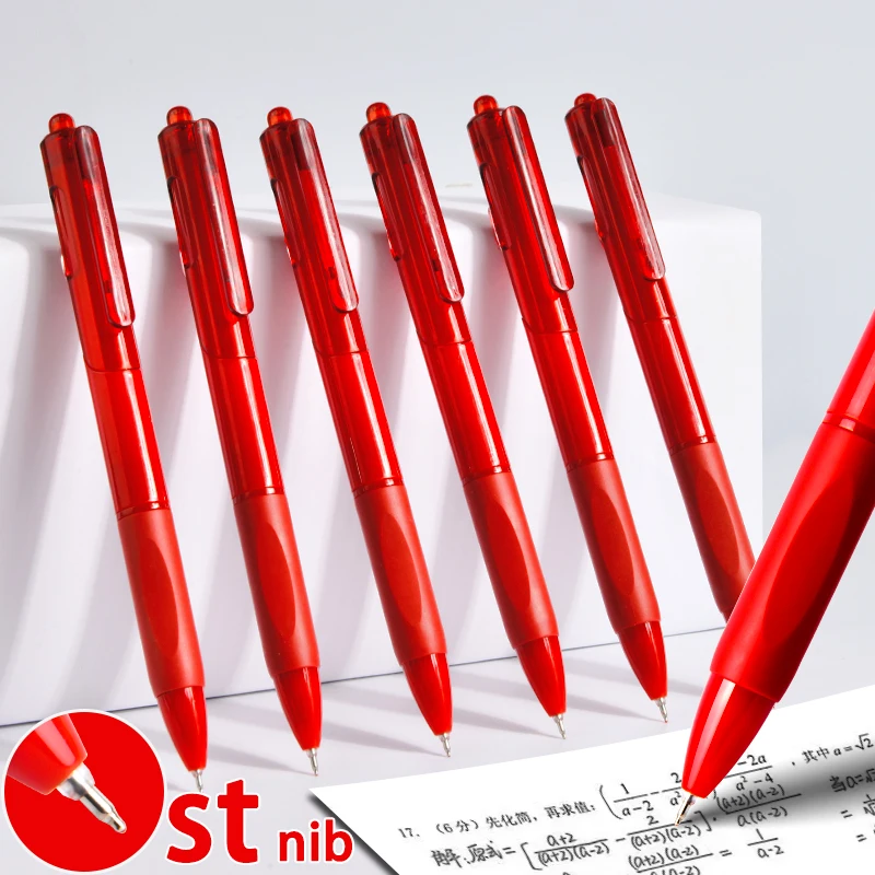 Wholesale Red Press Gel Pen St Pen Quick-drying Marking Pen 0.5mm ...