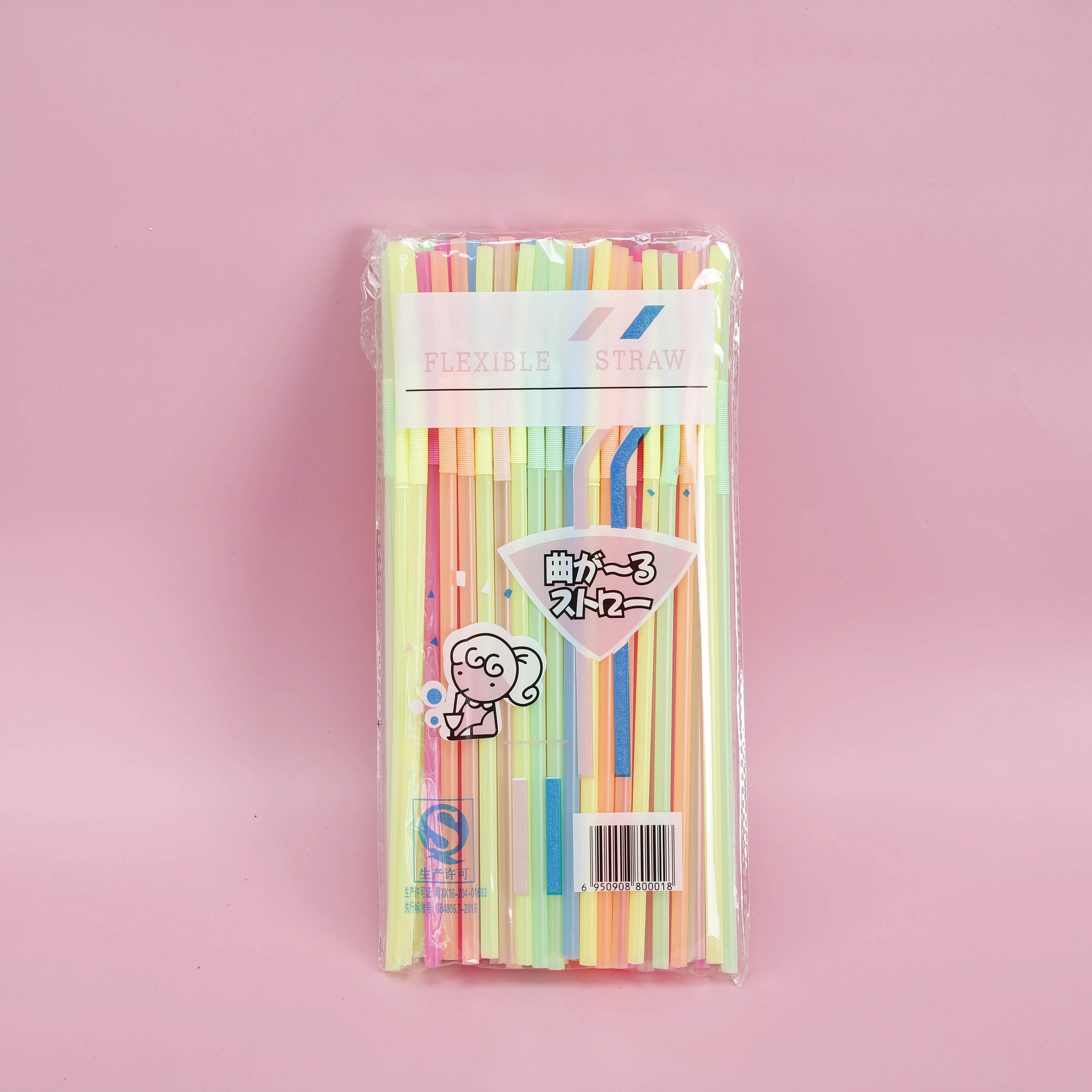 Disposable Art Straw Individual Packing Strip Pla Straws Box Packing ...