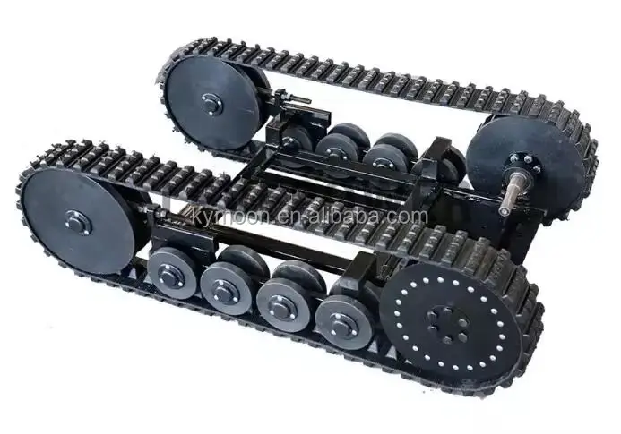 Small Rubber Track Undercarriage Chassis, Rubber Track Chassis With ...