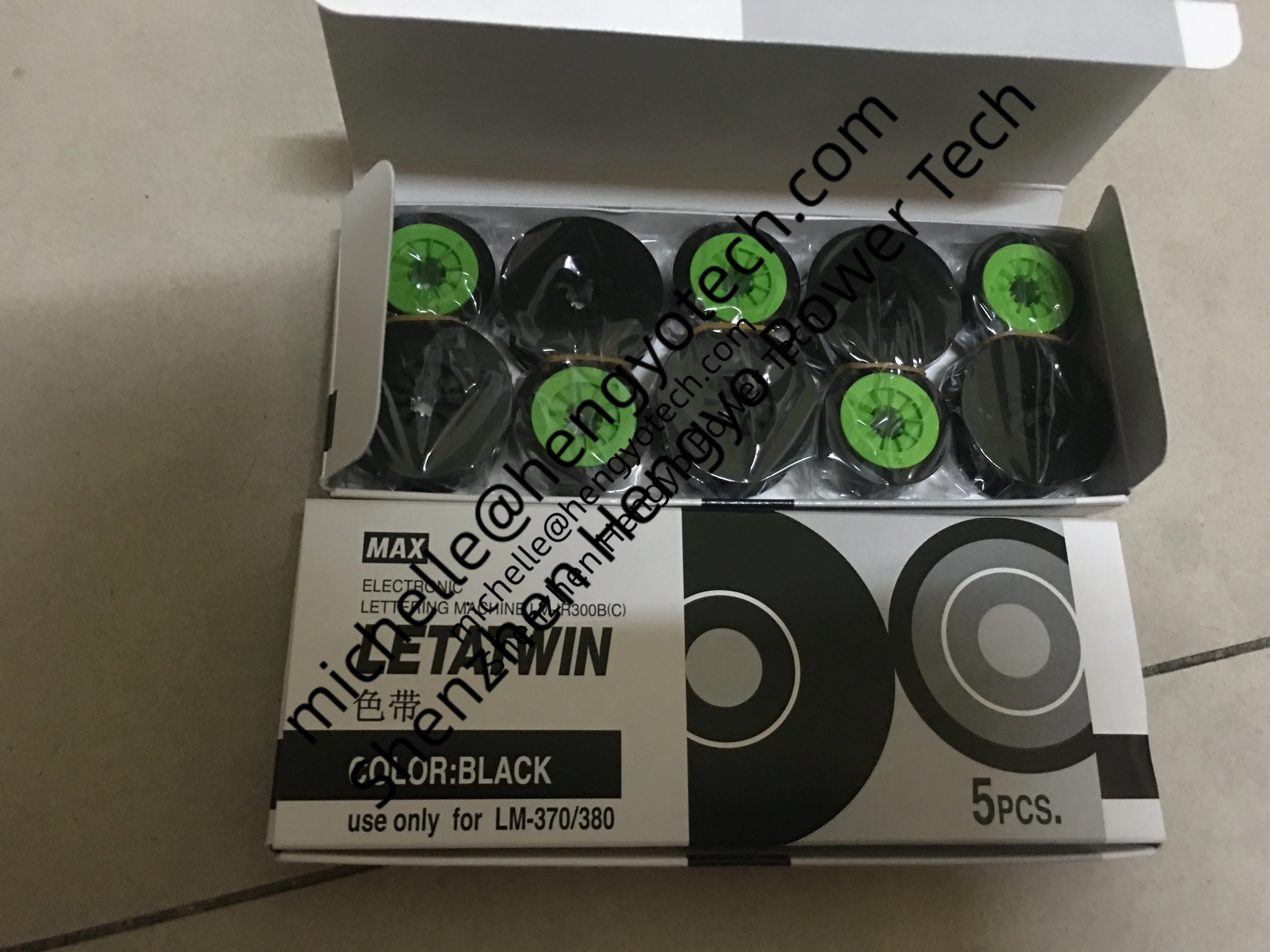 MAX Ink Ribbon LM-IR300B(C) for MAX LETATWIN Electronic Lettering Machine