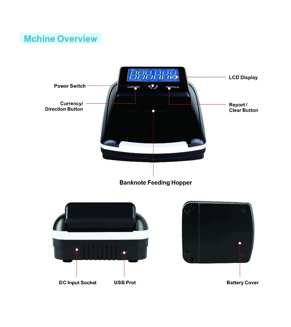 2020 Portable Banknote Detector - Mini Money Validator