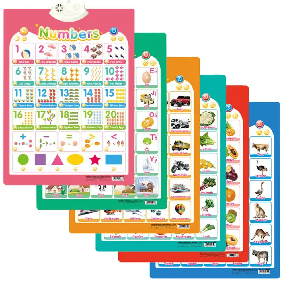 Electronic Alphabet Chart Interactive PVC Creative Reading Alphabets ...