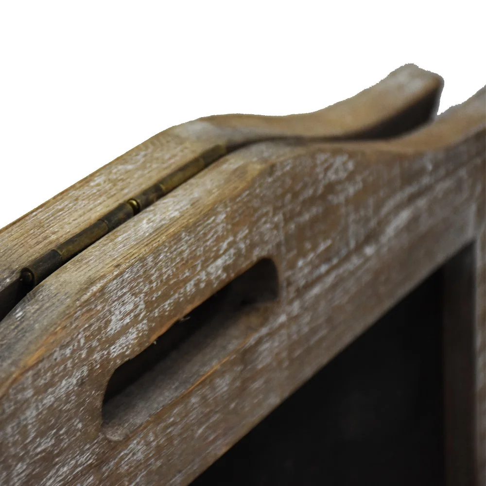 Luckywind Vintage Wooden Chalkboard - Free Standing & Foldable