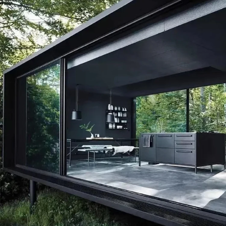 Around Glass Shipping Container Tiny House Containers House Expanding ...