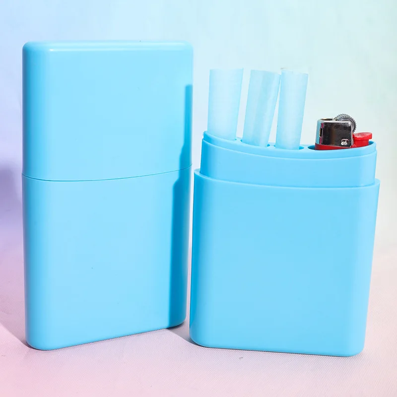 Portable Plastic Cigarette Case Holder Lighter Holder in One Custom ...