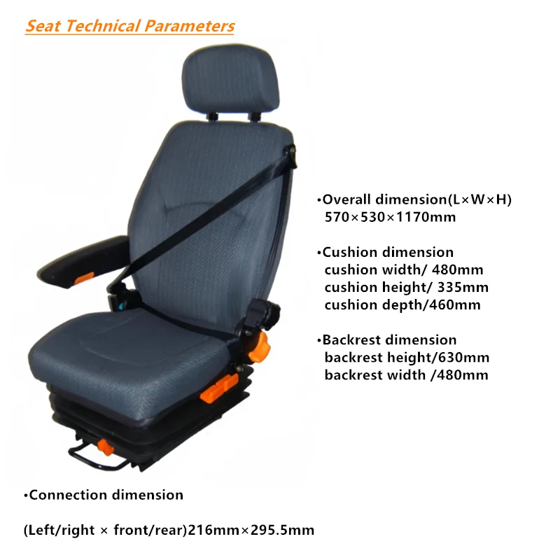 Isri Air Suspension Driver Seat For Equipment Truck Bus Heavy Duty ...
