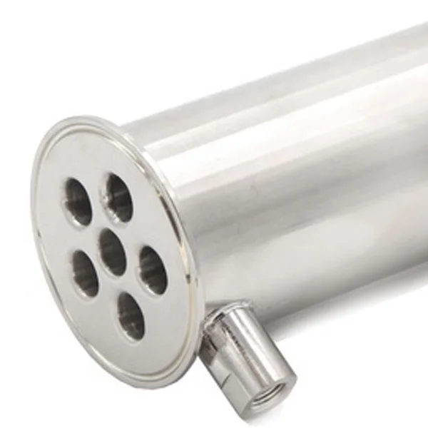 Tri Clamp Dephlegmator Distillation Column Condenser With Exchange Tube ...