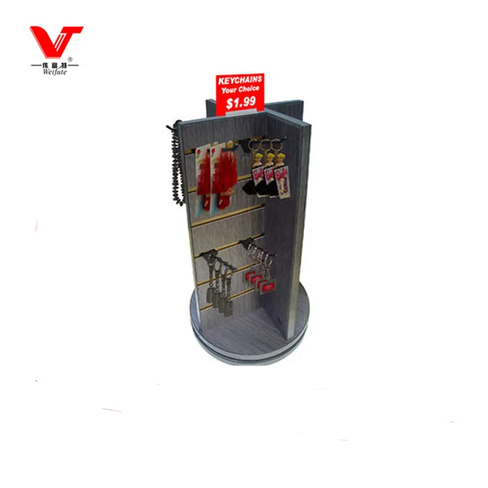 Customized Rotating Wooden Countertop Display - Durable & Stylish