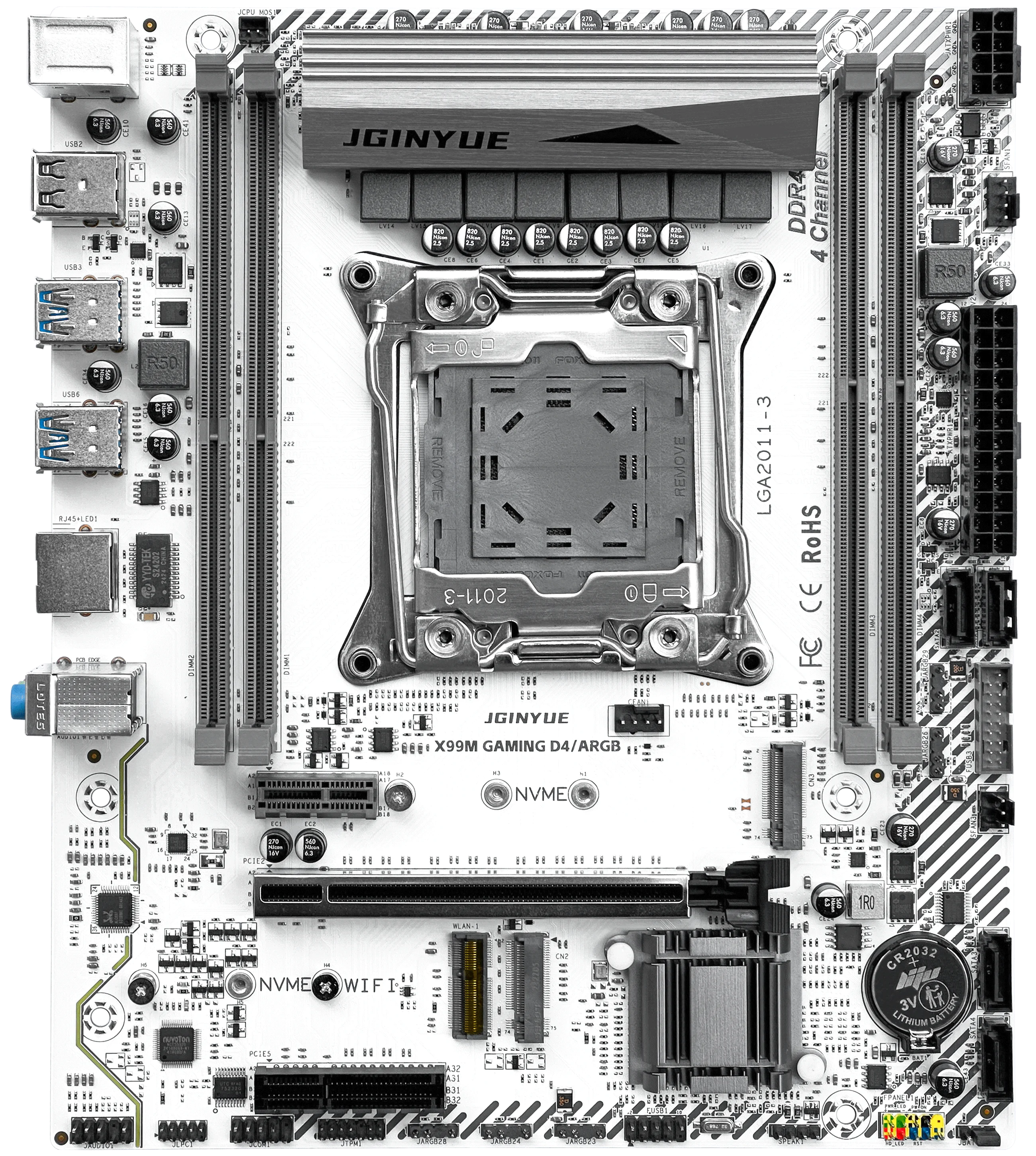 X99M GAMING D4 ARGB Motherboard Kit E5 2680V4 CPU DDR4 2*16G 2133MHz RAM Motherboard with ...