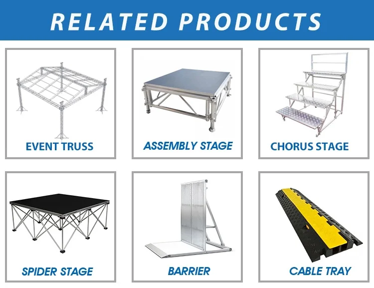 Height Adjustable All Terrain Portable Aluminum Stage