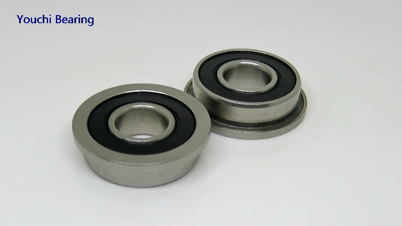 F608-2rs Flanged Bearing 8mm X 22mm X 7mm Rubber Seals Flange Bearing ...