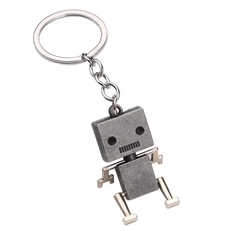 Metal Robot Keychain Keyring Fashion Figure Alloy Key Chain Gift Charms ...