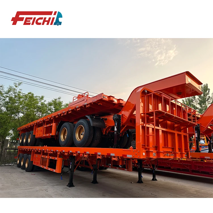 20ft 40 Ft Flatbed Container Chassis Full Trailer Superlink Mongolia ...