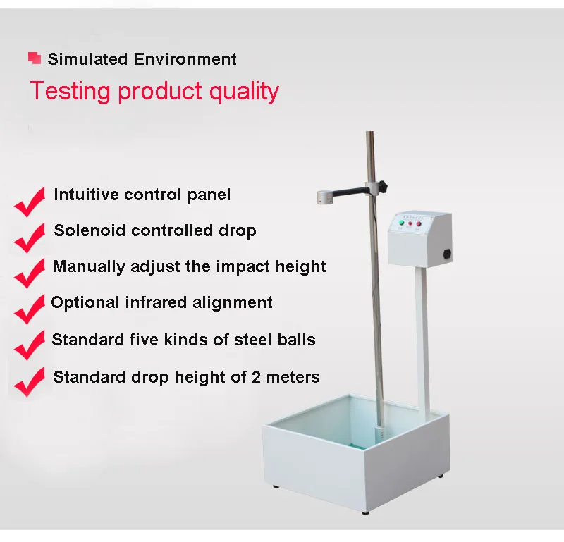 Drop Ball Repeat Falling Impact Tester - Plastic Testing Machine