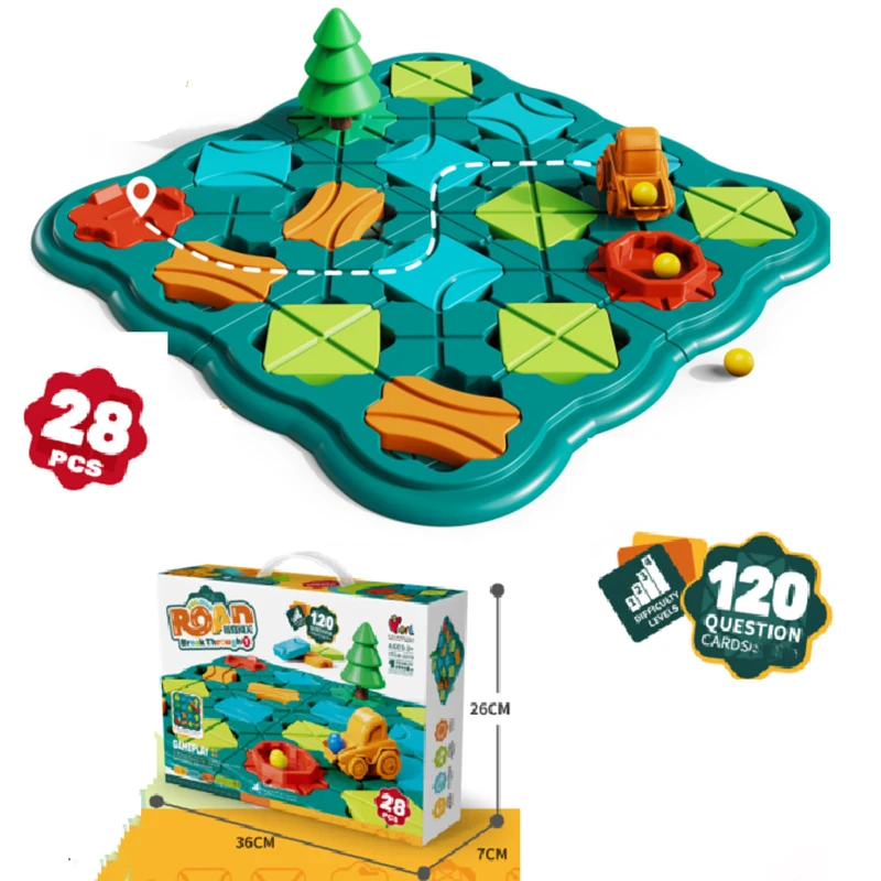 Stem Kits For Kids Educational Board Game Smart Logical Road Builder ...