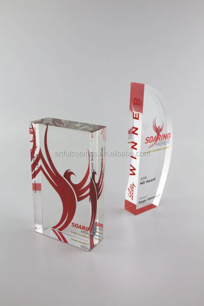 Custom Acrylic Award Trophies - Nautical Style for Sports
