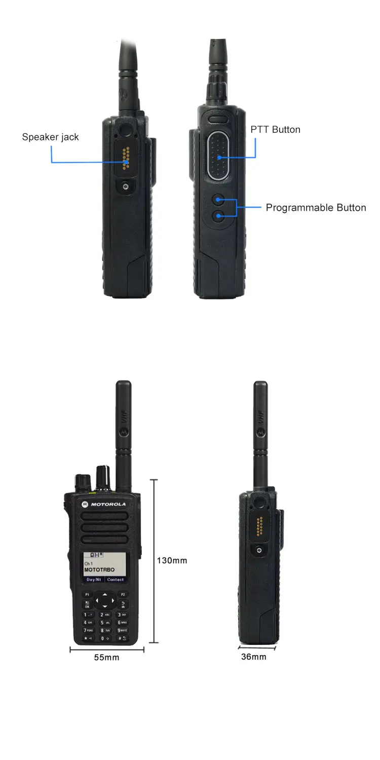 Motorola Dgp8550e Potente Walkie Talkie De Largo Alcance Con Ip68 - Buy ...