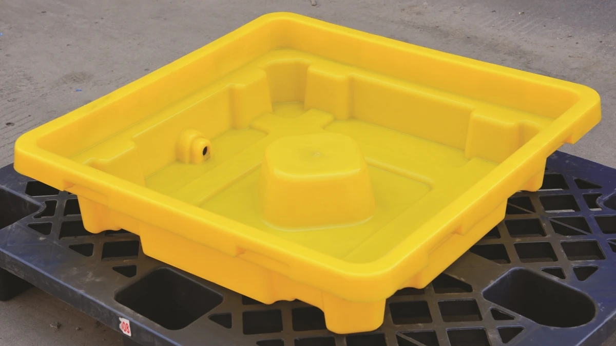 680x680x150mm Spill Containment Pallet For One Drum Oil Chemicals Anti ...