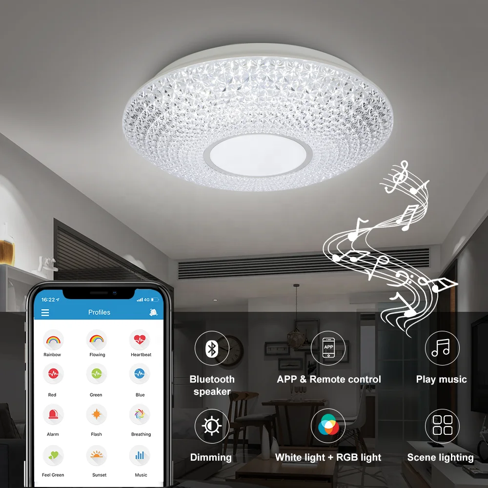 Cordless Wireless Ceiling Wall Led Light With Remote