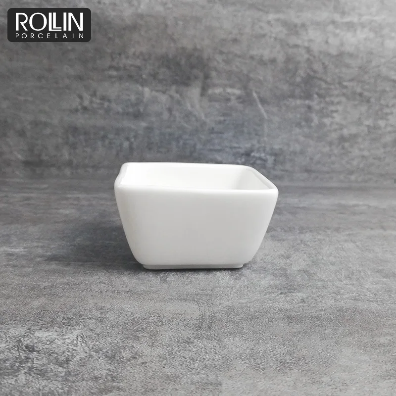 Wholesale White Catering Dish Custom Porcelain Ceramic