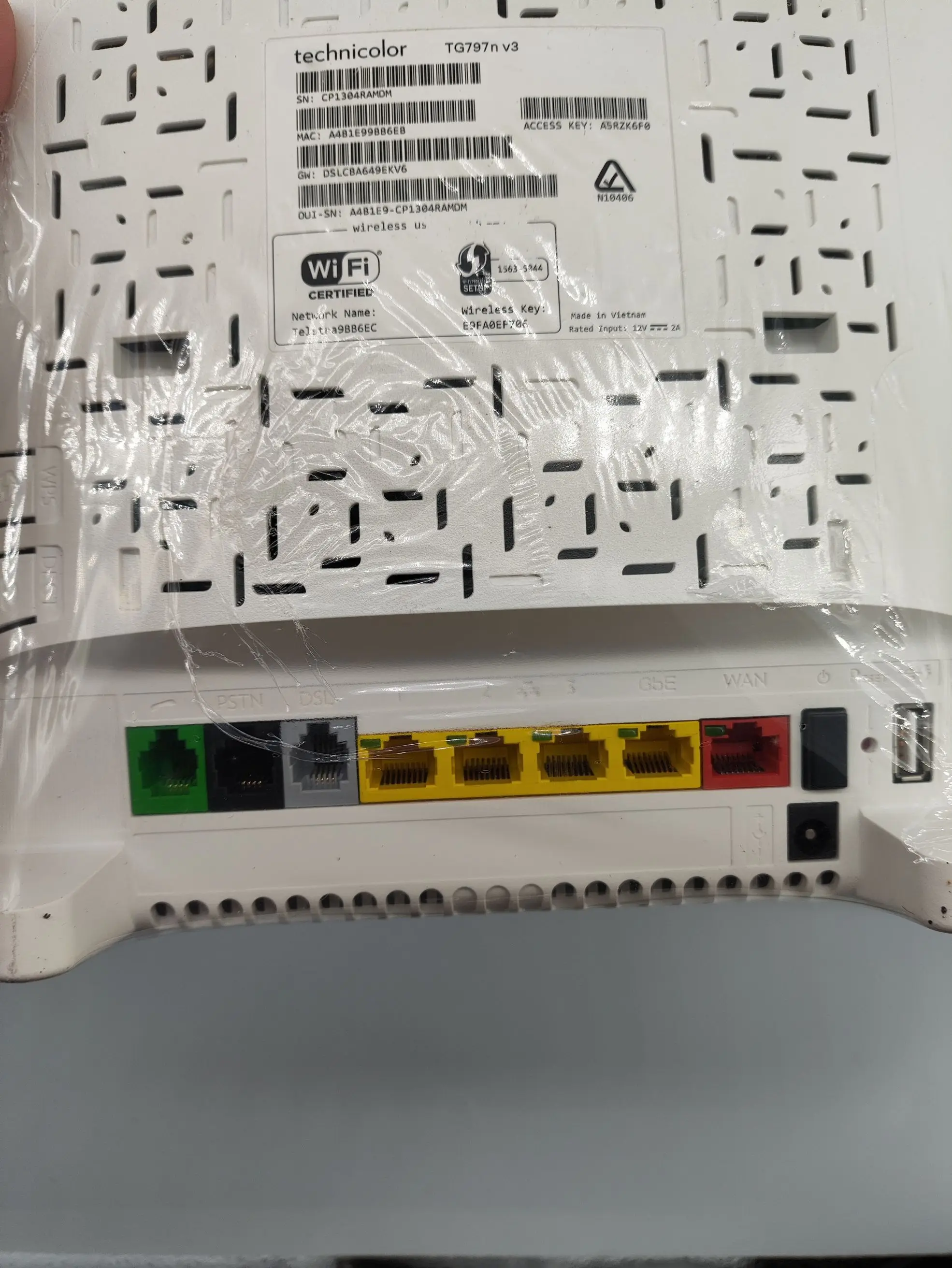 Tp-link Technicolor TG797N V3 Modem ADSL2+ Router 300mbps