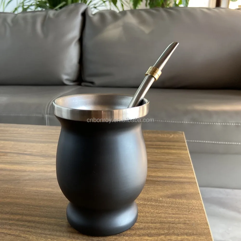 Yerba Mate Gourd - Best Yerba Mate Set With Bombilla With Spring Filter ...