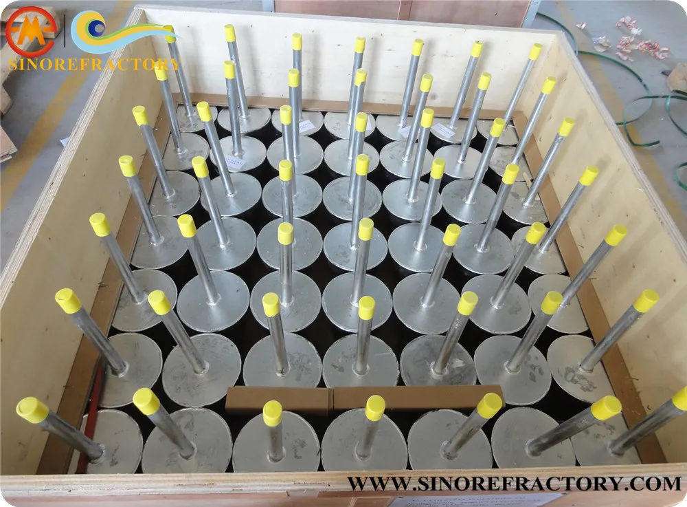 Ladle Refractory Corundum Spinel Purging Porous Plug - Buy Purging Plug ...