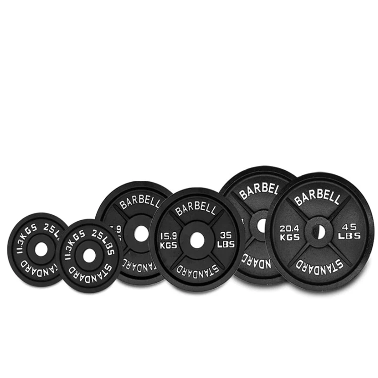 Uniq 100 Lb 25 Kg Discos 5kg 25kg Steel Barbell 2 Inch 20kg Standard ...