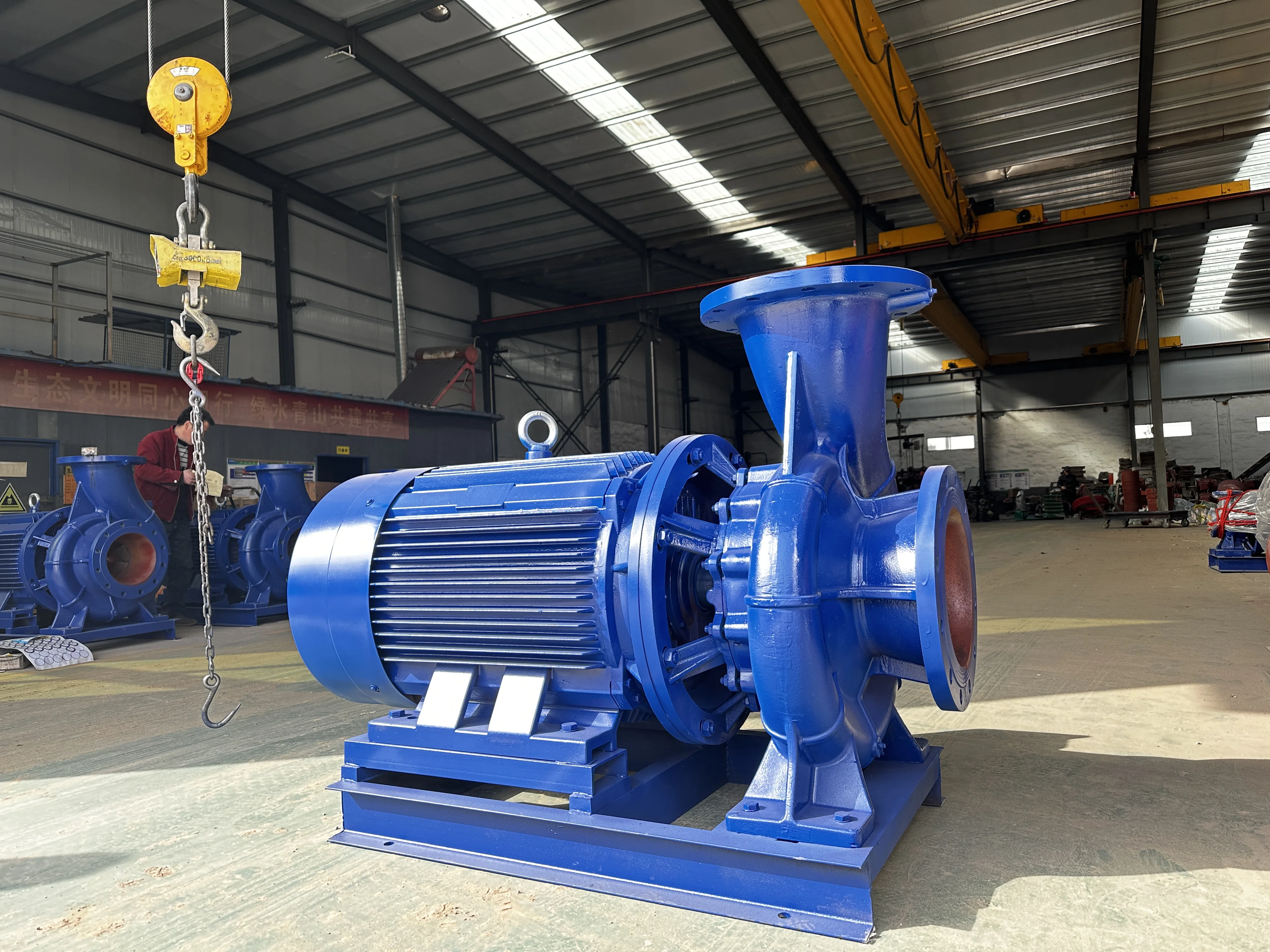 Horizontal Pipeline Pump Isw Cold And Hot Water Circulation Pump Boiler ...