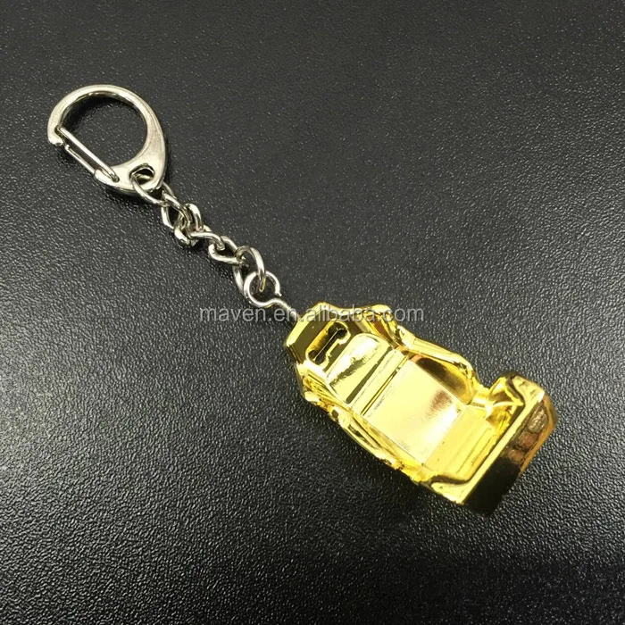 Zinc Alloy Metal Car Parts Tuning Racing Chair Seat Keychain Keyring ...