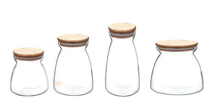 500ml Glass Beaker Jar with Cork Lid - Preserve Freshness